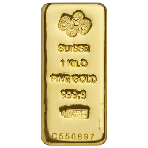 1kg PAMP Gold Bar - Cast - Alhambra Precious Metals